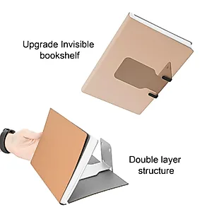 YESBAY 1 Set Stylish Floating Bookshelf Set Wall Mounted Book Shelf Organizer Space-Saving Simple Installation Invisible Wall Mounted Shelves Heavy-Duty Bookshelf for Books White