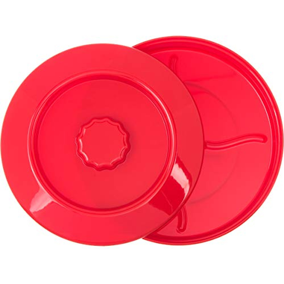 Carlisle FoodService Products 047005 Stackable Tortilla Server w/Lid, 7-1/4" / 2", Red