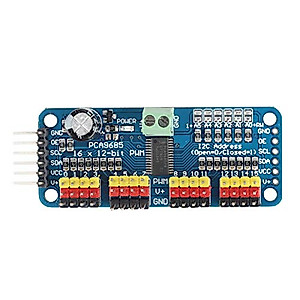 VKLSVAN 3PCS PCA9685 16 CH Channel PWM Servo Motor Driver Board Controller 12 bit IIC Interface Module for Arduino or Raspberry pi