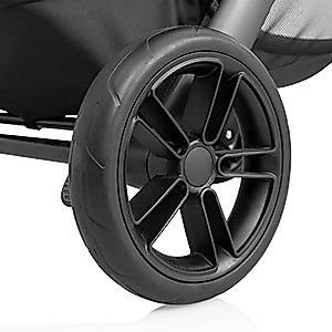 Evenflo Pivot Suite Travel System with LiteMax Infant Car Seat with Anti-Rebound Bar Devon Gray