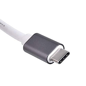 Silverstone SST-EP14C - USB 3.1 Type-C Gen1 to HDMI (res. up to 4096 x 2160 @ 30Hz), 3X USB 3.1 Gen 1 Type-A, 1x USB 3.1 Gen 1 Type-C (PD 2.0 Charging), Charcoal