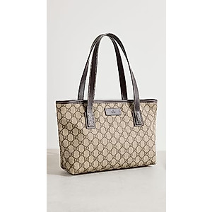 Gucci Women's Pre-Loved Gucci Signature Small Tote, GG Supreme, Neutral, Brown, Print, One Size
