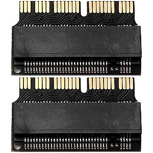 DKARDU NGFF M.2 nVME SSD Adapter Card for MacBook, Upgrade for MacBook 2013-2017 Convert, M.2 PCI-e NVME SSD Replace for MacBook SSD MZ-JPU128T/SD6PQ4M-128G, 2 PCS