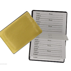 Lot of 4 Pocket Compact Magnetic Close Gold Address Books