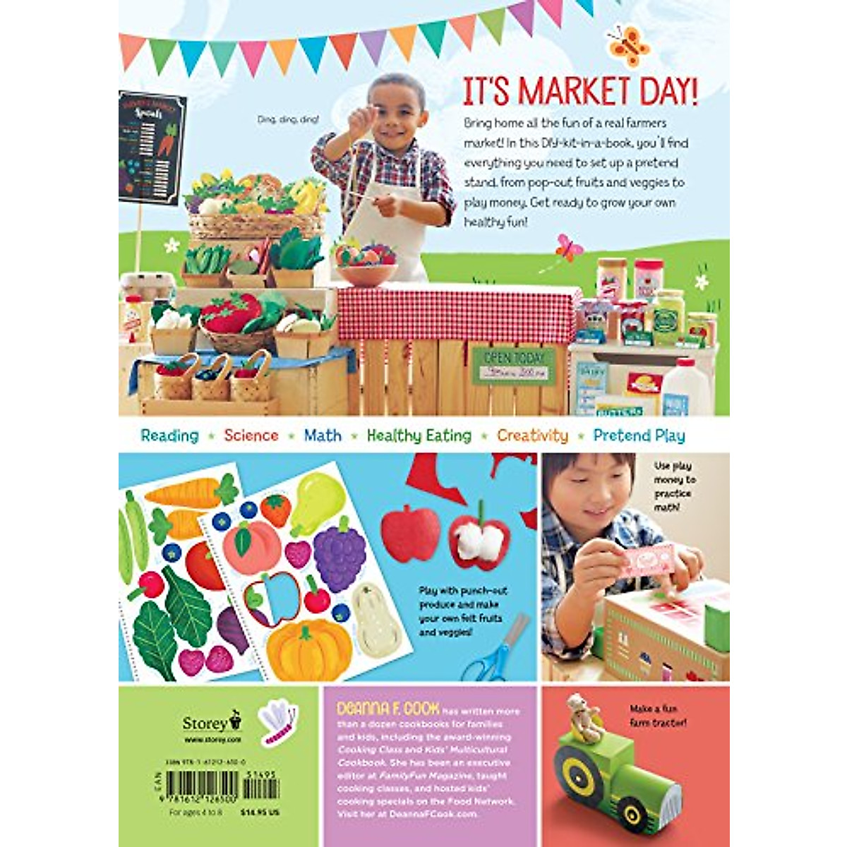 Farmers Market Create-and-Play Activity Book: 100 Stickers + Games, Crafts & Fun!