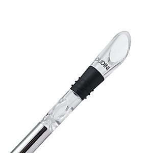 Houdini Chiller Stick Alcohol Pourer, Keep wine cold for up to 24 hours, STAINLESS