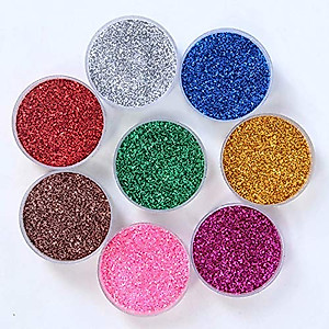 Fine Glitter 24 Colors Craft Glitter for Resin Makeup for Body Nail Face Hair Eyeshadow Lip Gloss Making