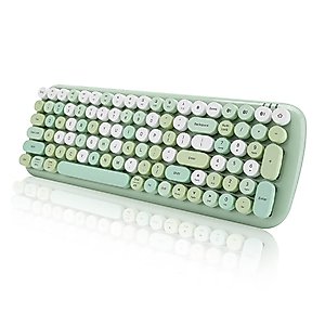 Wireless Bluetooth Keyboard, Universal Portable Multi?Device Keyboard for Bluetooth 5.1 Wireless Keyboard for Laptop Mobile Phone Tablet(Green)