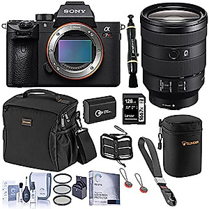 Sony Alpha a7R III Mirrorless Digital Camera (V2) with FE 24-105mm f/4 G OSS Lens Bundle with 128GB SD Card, Bag, Extra Battery, Wrist Trap, Screen Protector and Accessories