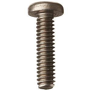 Small Parts Stainless Steel Machine Screw, Plain Finish, Pan Head, Drilled Spanner Drive, 1" Length, #8-32 Threads (Pack of 50)