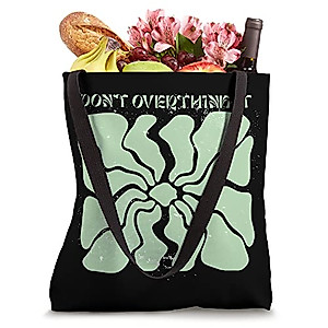 Don't Overthink It Danish Flowers Groovy Retro Tote Bag