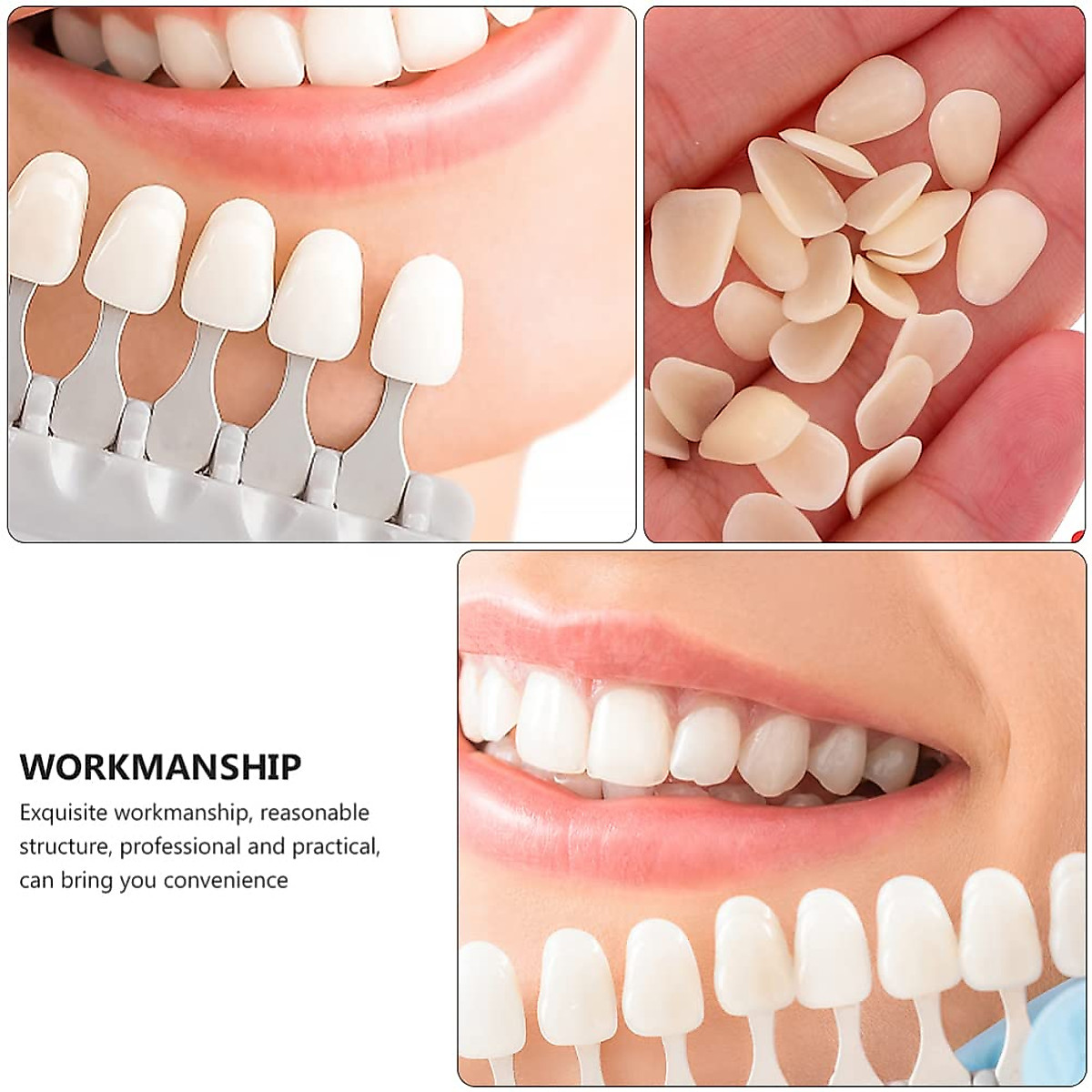 Temporary Tooth Repair kit Replacement: 200pcs Moldable False Teeth Thermal Fitting Beads for Snap On Instant and Confident Smile Mouth Tweezer