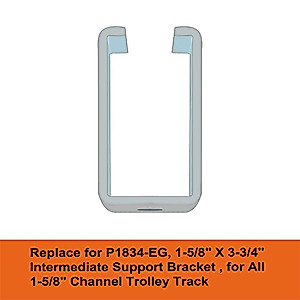 Channel Trolley Track Hanger for P1834-EG, Intermediate Support Hanger Bracket for 1-5/8" Strut Channel - 4 Packs