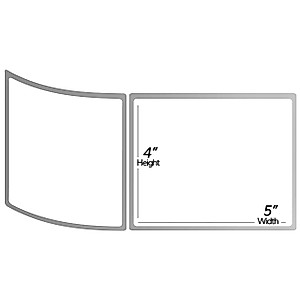 OfficeSmartLabels 4"x5" Direct Thermal Label - Compatible with Rollo Label Printer & Zebra Desktop Printers and More – 3” Core, Permanent Adhesive & Perforated Postage Label Paper [4 Rolls, 1100/Roll]