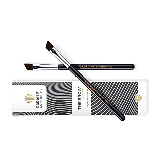 Parallel Products - The BROW Brush - (2 Pack) Premium Angled Eyebrow Brush for Powder, Henna, Cream, Tint, Makeup, Gel, Lamination and Wax