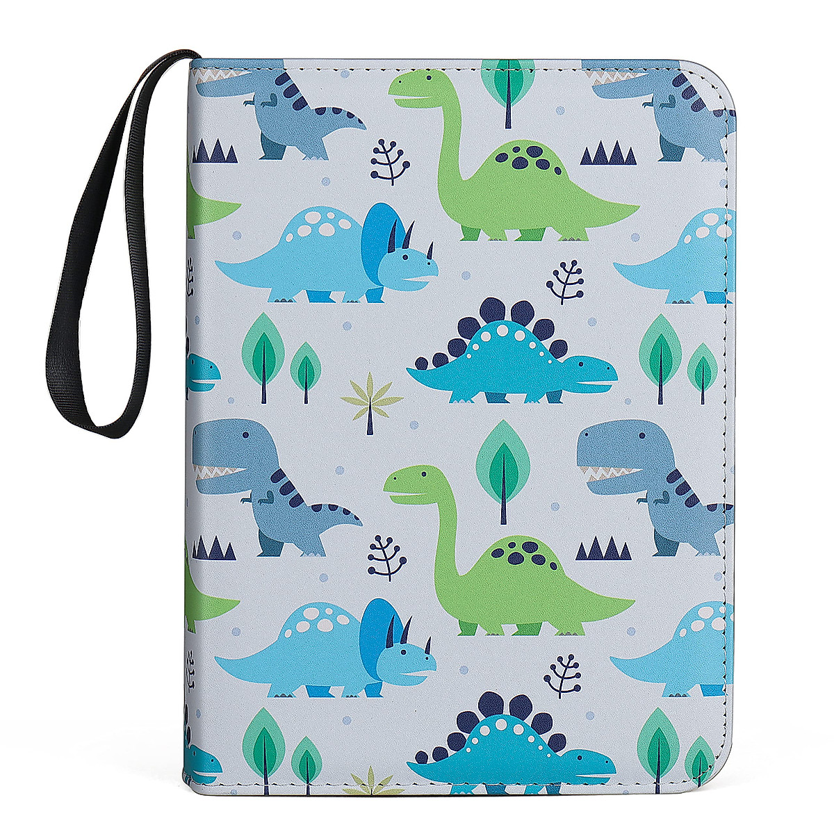4 Pocket Trading Card Binder for 400 Cards,Dinosuar Pattern