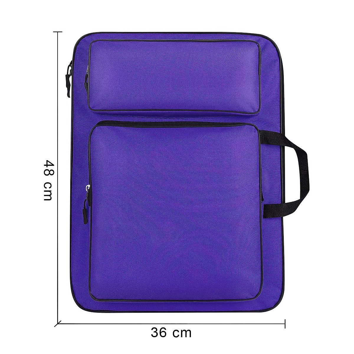 Ibluelover Art Portfolio Case A3 Artist Portfolio Tote Bag 8K Waterproof Art Carrying Bag Large Drawing Painting Sketching Boards Canvas Bag Art Supplies Storage Bag 18.6x13.9