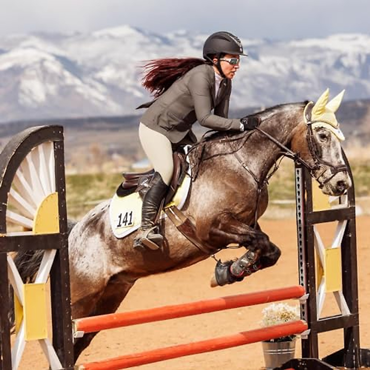 HR Farm Women's Full Seat Silicone Grip Breeches Horse Riding Jodhpurs (1 Beige, 26)