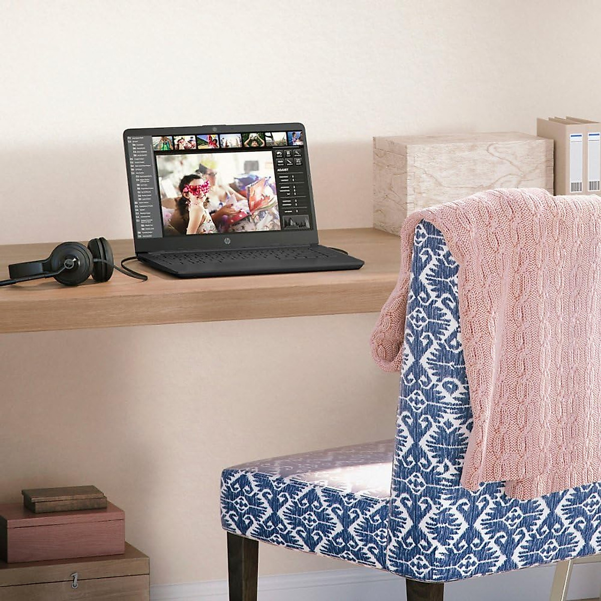 HP 2023 14-inch HD Laptop, Intel Celeron N4020, 32GB RAM, 64 GB Storage, Windows 11 Home, Thin & Portable, 4K Graphics, One Year of Microsoft 365, Jet Black