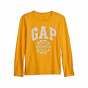 GAP Boys Long Sleeve Graphic T-Shirt T Shirt, Kayak 11, Medium US