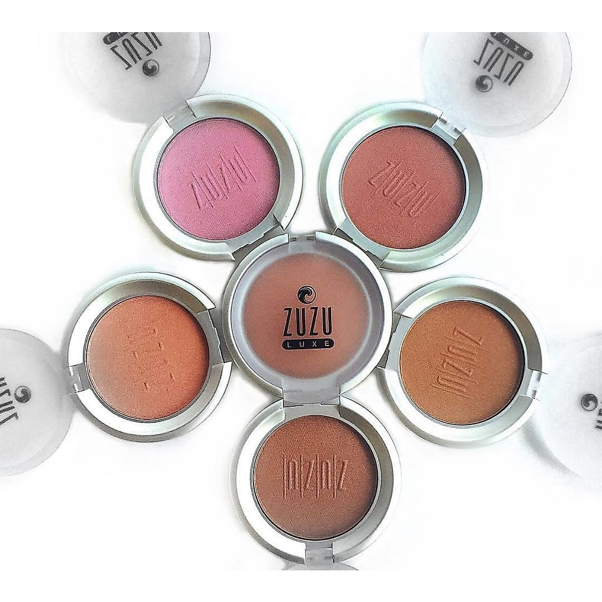 ZUZU LUXE Mineral Blush (Haze - Raspberry/Warm Shimmer), Natural, Paraben Free, Vegan, Gluten-free, Cruelty-free, Non GMO, 0.1 oz.
