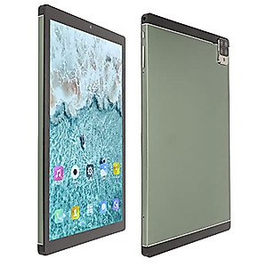 Dpofirs TAB910 10.1Inch Tablet for Kids, 4GB RAM 64GB ROM 3G Calling Tablet for Android, 2K FHD Display WiFi Tablet with Dual SIM Card Slot, Dual Camera, Green (US Plug)