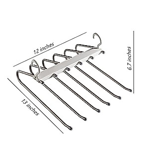 Magic Pants Hanger, Multipurpose Closet Hanger, Space Saving Wardrobe Organizer (2-Pack)