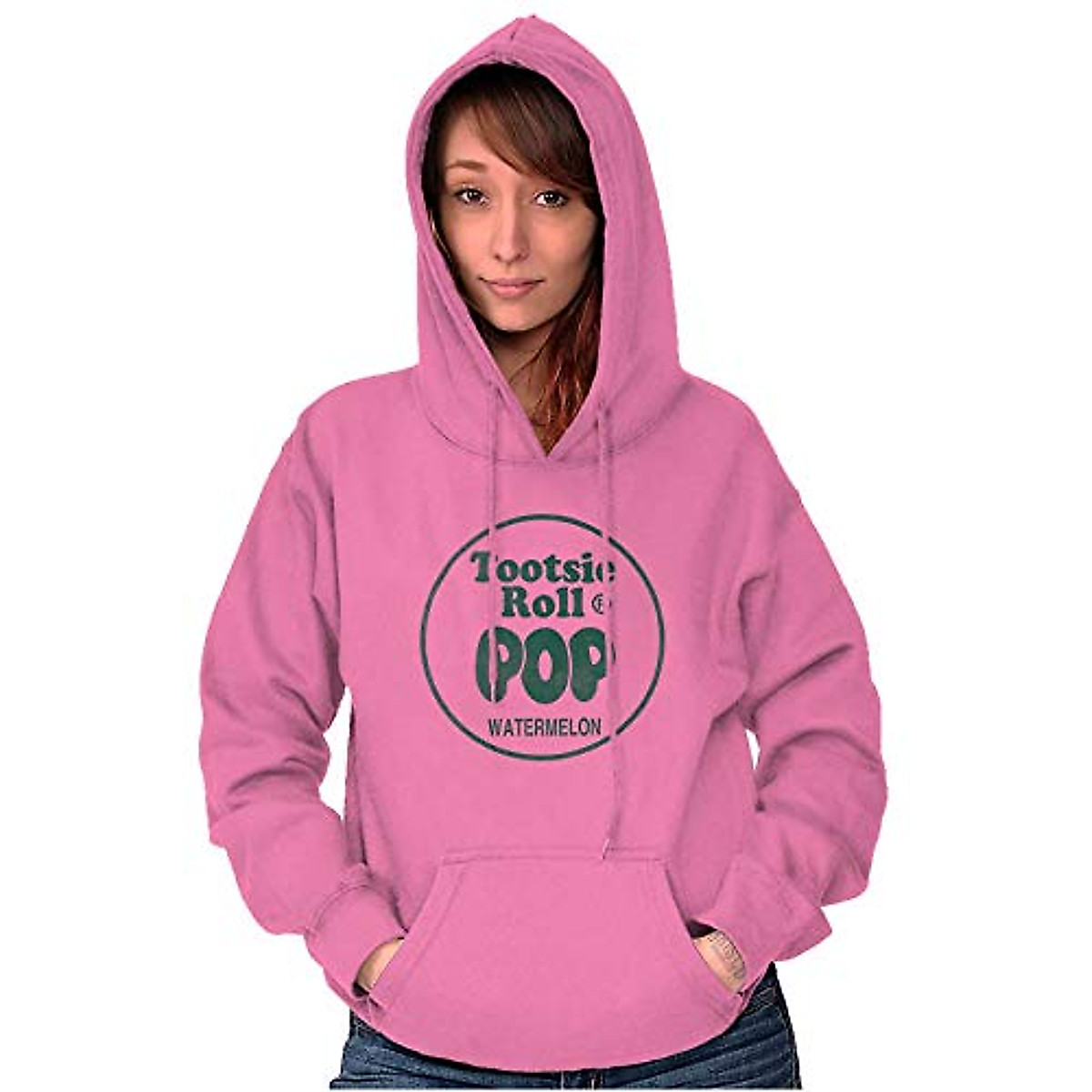 Brisco Brands Retro Flavor Watermelon Tootsie Pop Hoodie Sweatshirt Women Men