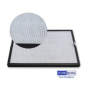 PUREBURG Replacement Filters Compatible with Mooka & Aiibot EP188 EPI-188 Air Purifiers,2-Pack H13 True HEPA 3-Stage Filtration Activated Carbon Air Clean Dust VOCs Odor
