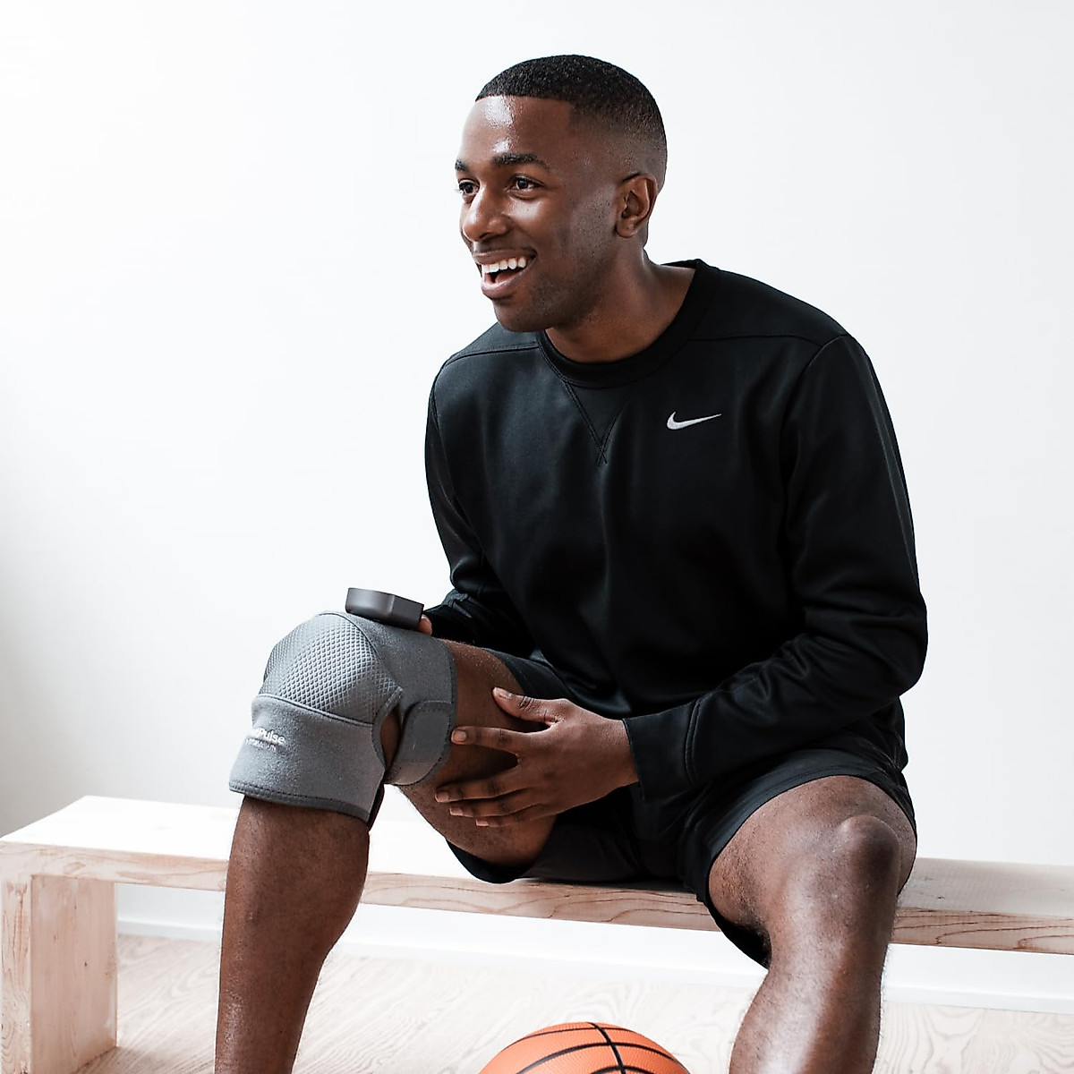 HYDRAGUN HeatPulse Knee Massager with Heat and Compression - Knee Pain Relief Products for Arthritis - Heated Knee Massager for Pain Relief Deep Tissue - Versatile Leg, Calf, Shoulder, Elbow Massager