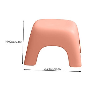 Garneck Plastic Stool Toilet Step Stool Children Stools Step Stool Childs Portable Squatting Stool Potty Step Stool Small Step Ladder Shoe Changing Stool Non Slip Footstool Pink
