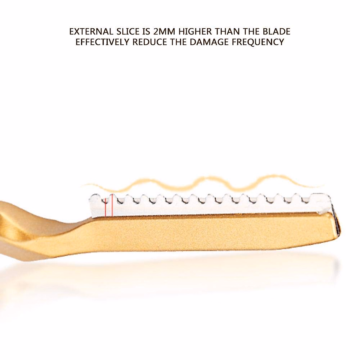 Hair Thinning Knife, Portable Stainless Steel Bangs Hair Trimming Knife Thinning Cutting Shaver Shaving Grooming Remover Hair Removal Tool for Men and Women (#1)