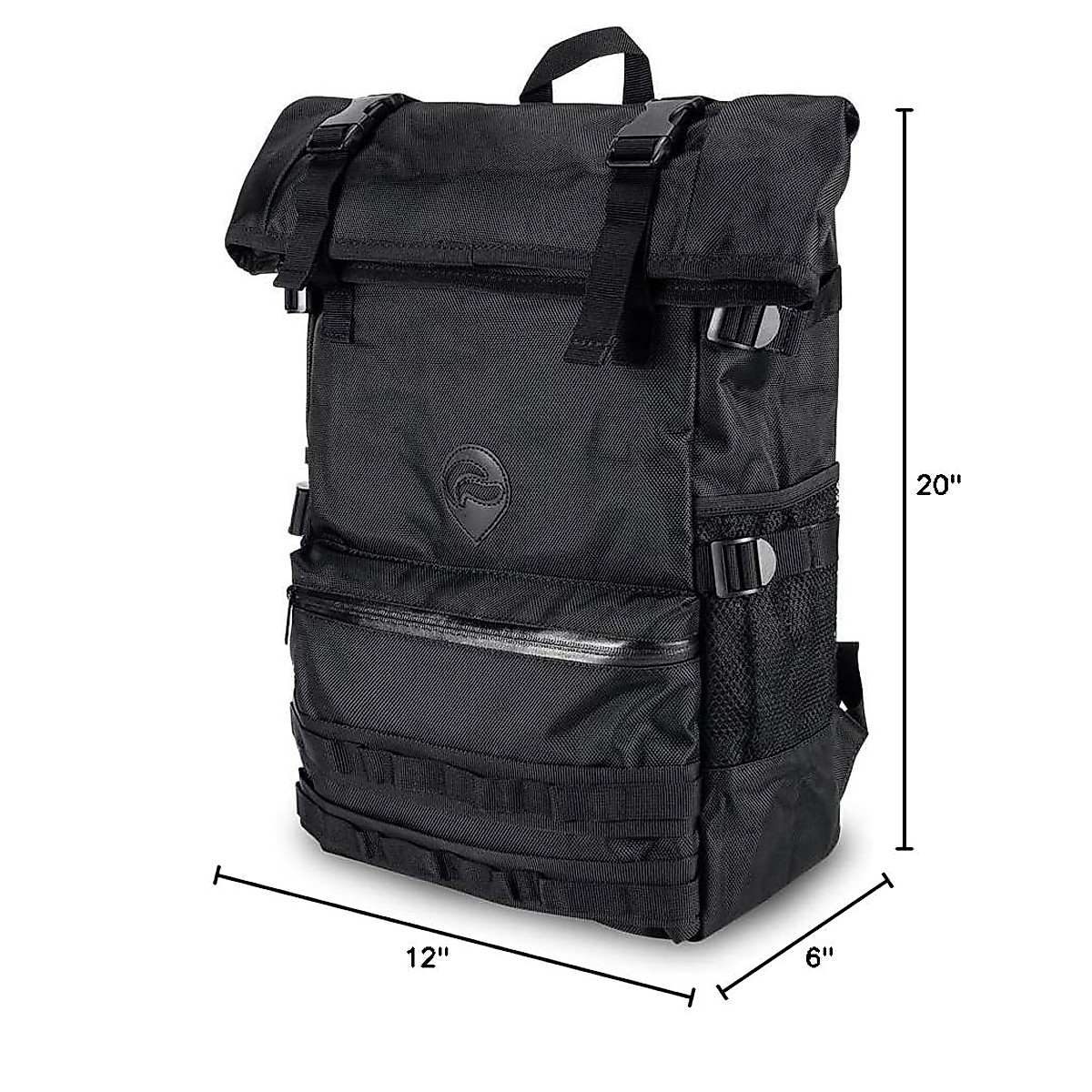 Skunk Backpack Rogue - Smell Proof - Weather Resistant - Lockable (Black)