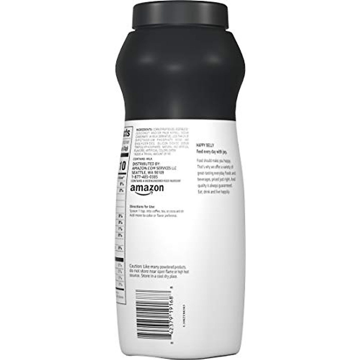 Amazon Brand - Happy Belly Powdered Non Dairy Original Coffee Creamer (Fat Free), 16 ounce (Pack of 1)