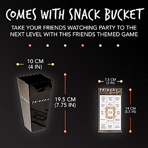 Paladone Friends TV Show Bingo Game - Play While Watching Your Favorite Show - Great Party Game, Red, PP8204FR