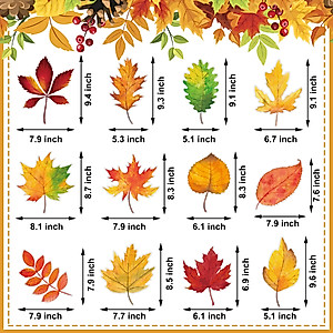 30 Pcs Fall Leaves Hanging Swirls Thanksgiving Maple Leaf Swirls Streamers Thanksgiving Ceiling Hanging Decorations for Fall Themed Harvest Home Classroom Office Party Supplies