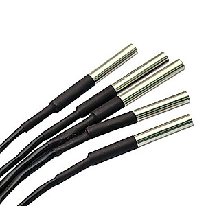 V TELESKYV TELESKY DS18B20 Temperature 6.6Ft Sensor Waterproof Temperature Sensor with Digital Thermal Stainless Steel Tube Probe for arduino 5 Pcs