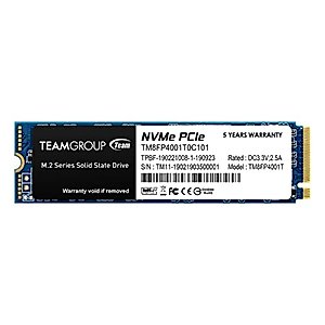 Team Group Compatible MP34 - Solid-State-Disk - 1 TB - PCI Express 3.0 x4 (NVMe)