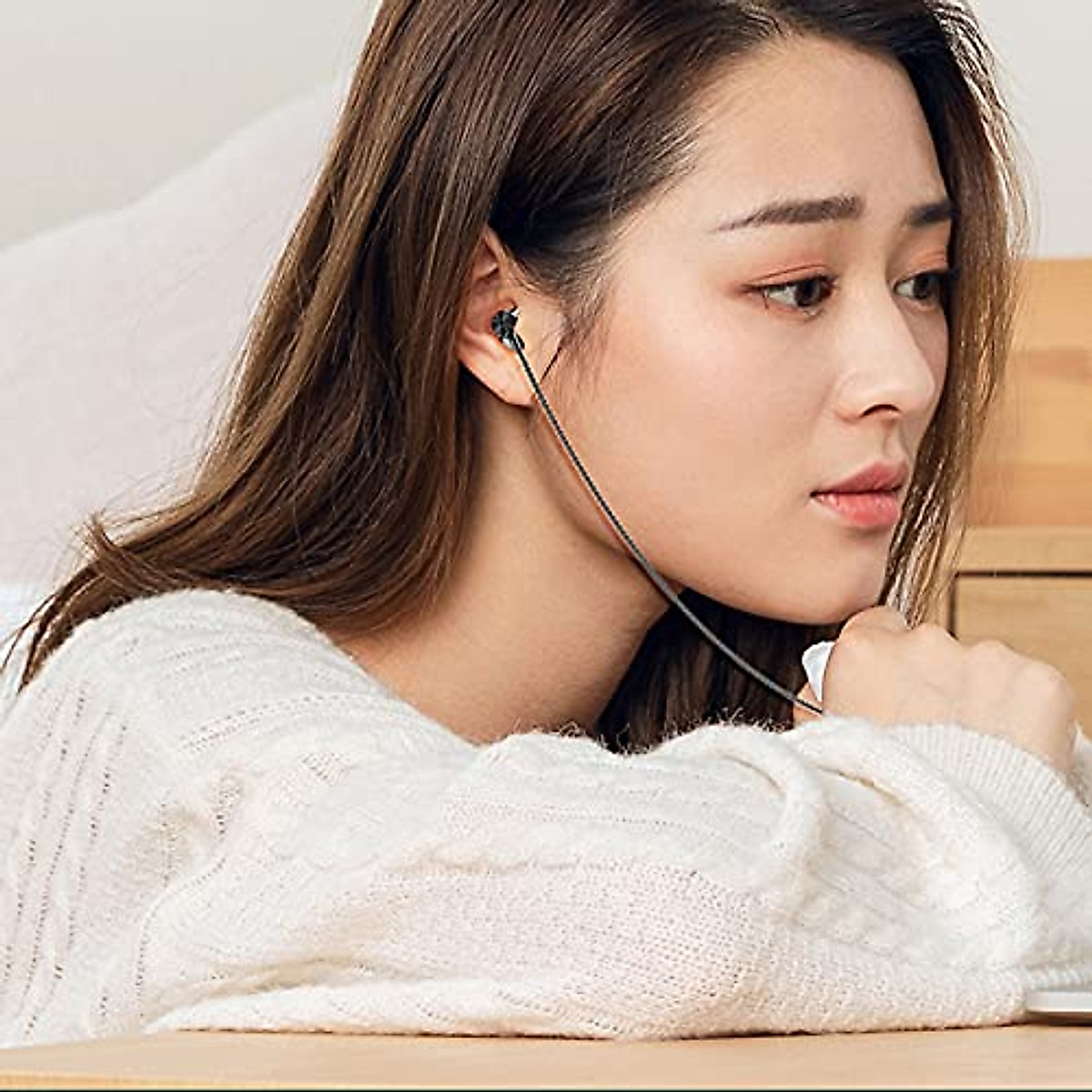 Opla3ofx Type-C Wired Earbuds in Ear Headphones with Built-in Mic & Volume Control, Earbuds Wired Stereo Universal Earphones in-Ear Headphones Bass Earbuds Pink