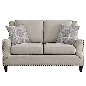 Lexicon Sedalia Living Room Loveseat, Beige