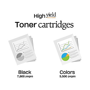 Do it Wiser 069H 069 Compatible Toner Cartridge Set High Yield (260 % More Content) for Canon imageCLASS MF753Cdw MF751Cdw LBP674Cdw Printer (B/C/M/Y 4-Pack) - 7,600 Pages