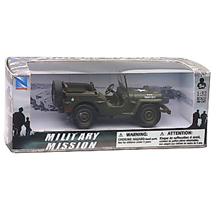 Jeep Willys U.S.A. Army Green 1/32 Diecast Model Car by New Ray