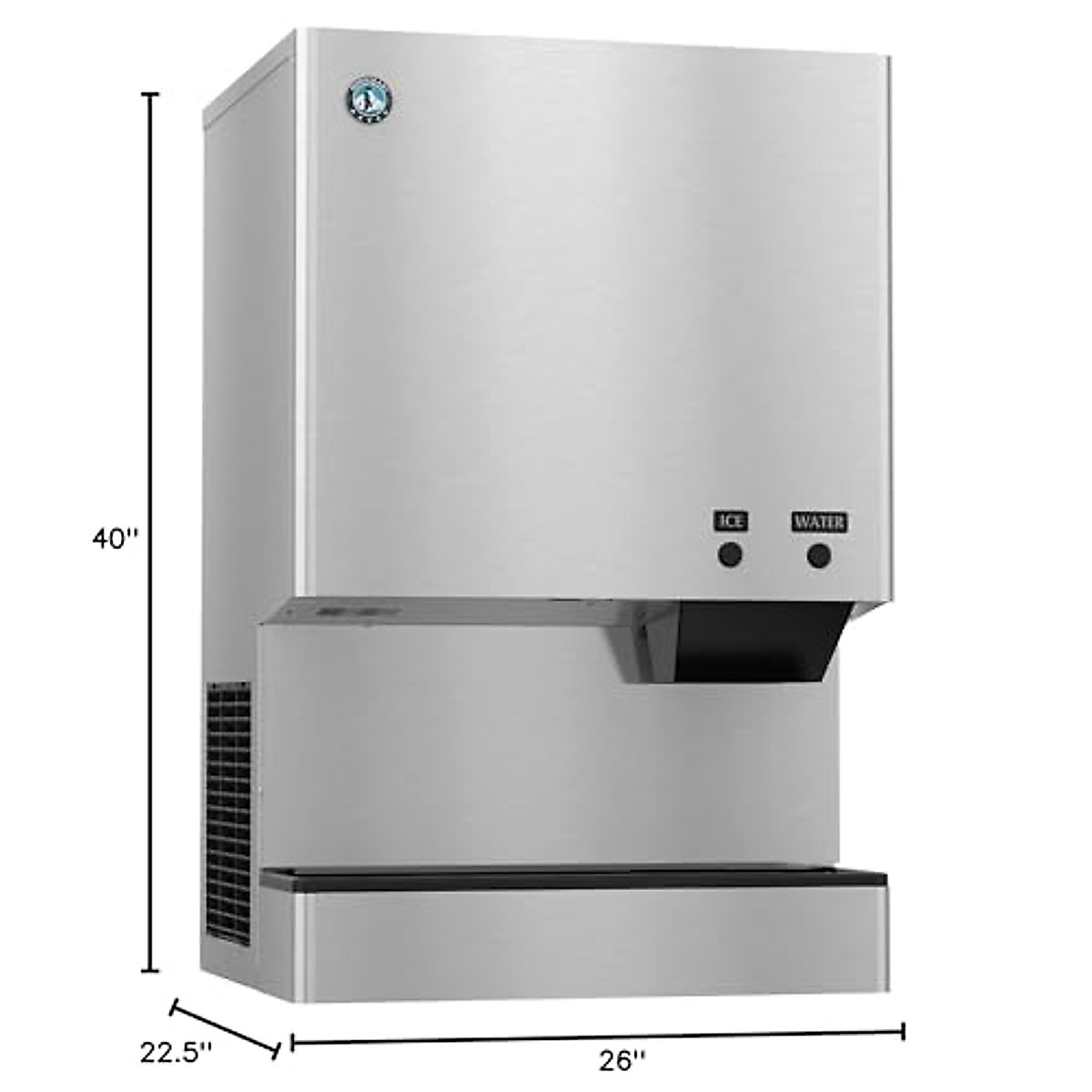 HOSHIZAKI DCM-500BAH Cubelet Ice Maker, Air-Cooled, Built in Storage Bin