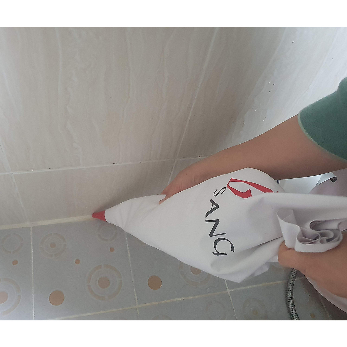 BSANG Tile Grout Masonry Mortar Bag, 13" by 24" Heavy Duty Vinyl Cement Piping Tool Tear Resistant Tip, Cement Sealer Bag (3-Pack)