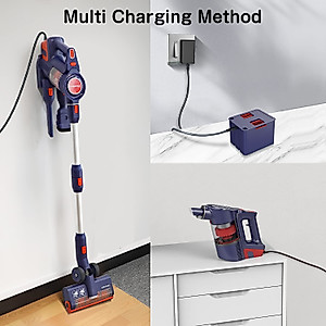 JASHEN D18 Cordless Vacuum Cleaner, Smart Stick Handheld Vacuum with 23kPa Powerful Suction, 250W Brushless Motor, 8-in-1 Portable Lightweight Vac for Hard Floor, Pet Hair, Carpet and Car