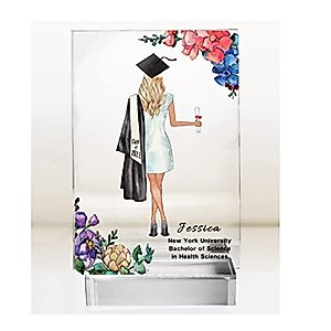 Custom Graduation Gift for Her ， Personalized Graduation Keepsake Print，Personalized Gift， High School ，College ， Medical School ，Grad Gift (6 * 8 inch)