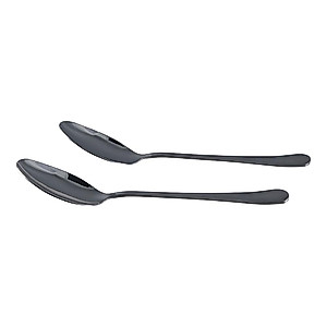 hobbyme 6 Pcs Spoons Set, Includes 3 Slotted Spoons and 3 Serving Spoons,Utility Advanced Performance Stainless Steel Spoons for Buffet and Cooking