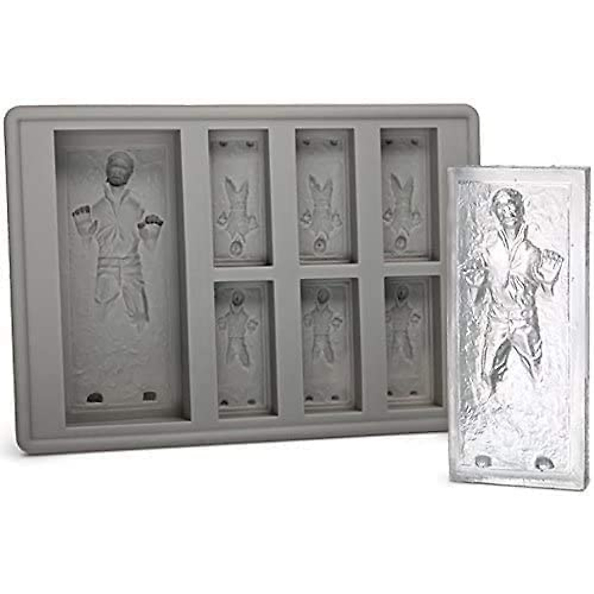 INKU Star wars silicone mold set Star wars ice and chocolate cubes: Stormtrooper, Darth Vader, X-Wing Fighter, Millennium Falcon, R2-D2, Han Solo, Boba Fett, Death Star