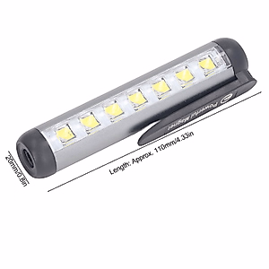 Enlybee Rechargedable LED Penlight, LED Pen Light, Rechargedable Pen Lights, Aluminum Pen Flashlights, Durably Aluminum Alloy Dual Beam Light with USB Charging for Professionals