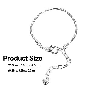 EXCEART 5pcs Snake Bone Chain Bracelet Snake Bone Chains Women Wrist Chains Fashionable Wrist Jewelry Wrist Decor Jewelry Accessory Lobster Clasp Bracelet Diy Bracelets Copper Bracelet